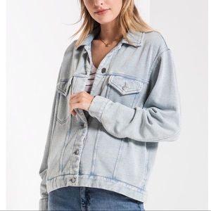Z Supply | Jackets & Coats | Z Supply Knit Denim Jacket Small Sold Out ...